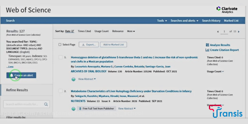 دانشجویان بخوانند: راهنمای جامع استفاده از Web of science - وبلاگ ترنسیس